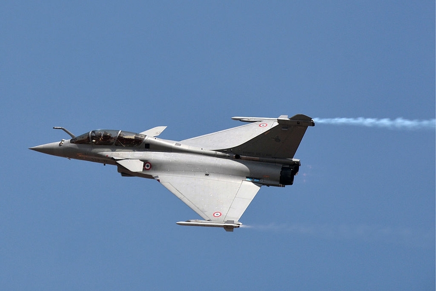 First Rafale Fighter Built For India In France Makes Debut Flight ...