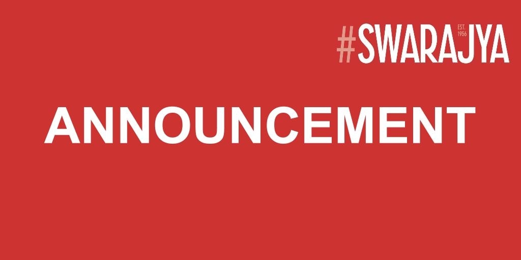 Rahul Roushan Joining Swarajya As Chief Strategy Officer