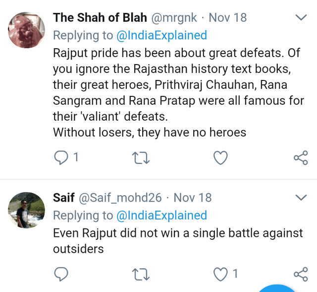 Looking Through Broken Glass: Rajput Victories In Indian History