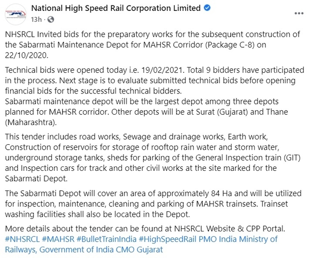 Mumbai-Ahmedabad Bullet Train Project: Nine Companies Bid For ...