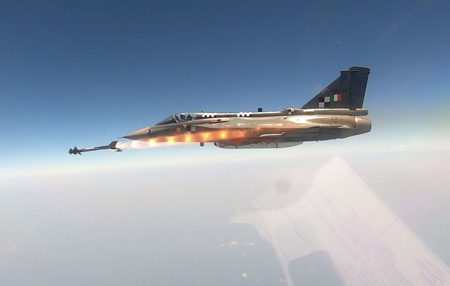 Watch: India’s Tejas Fighter Fires Israeli Air-To-Air Missile Python-5