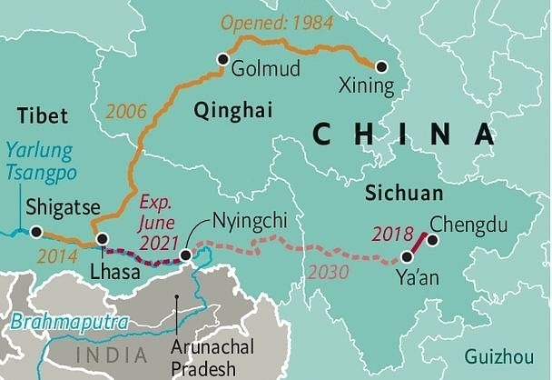 China Uses New Rail Line Near Arunachal For Military Mission For The ...