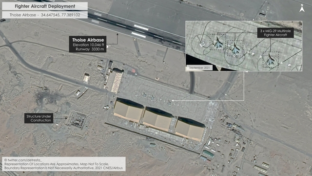 Satellite Imagery Shows IAF Has Deployed MiG-29s At Thoise Airbase In ...