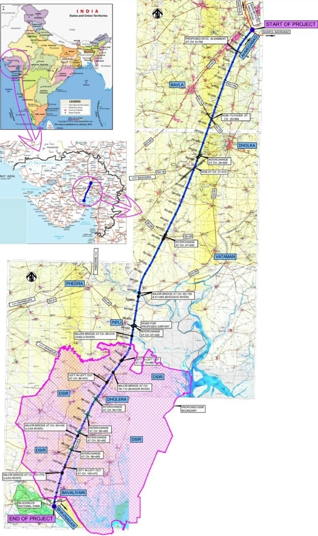 Dholera - Ahmedabad Expressway: India’s First High Speed Integrated ...