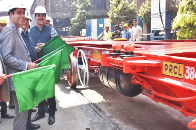 Braithwaite Flags Off Newly Designed Wagons To Carry More Goods, Offer ...
