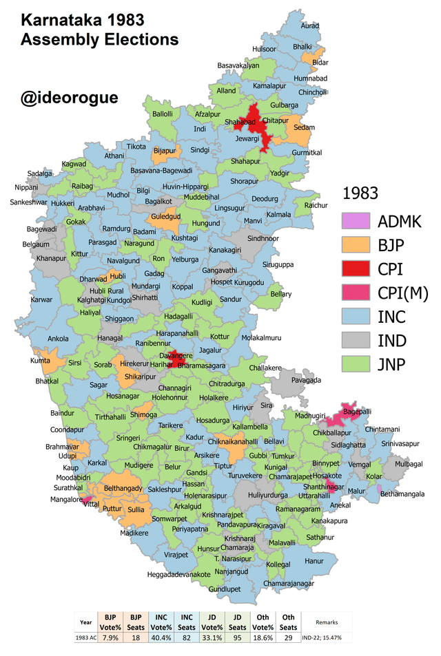 In Maps: An Electoral History Of Karnataka