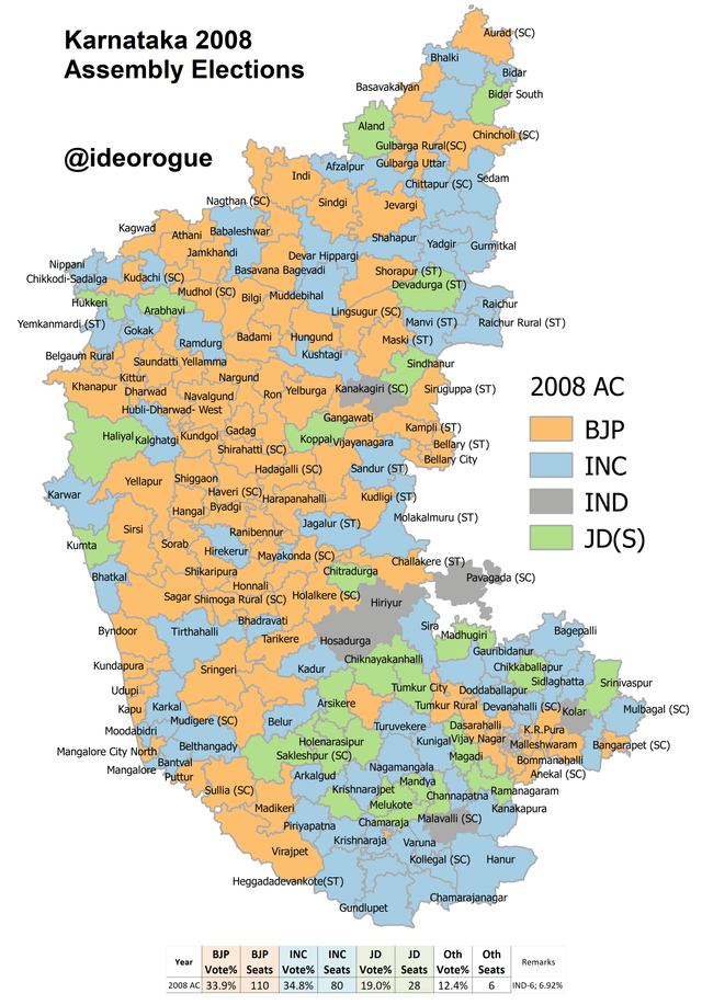 In Maps: An Electoral History Of Karnataka