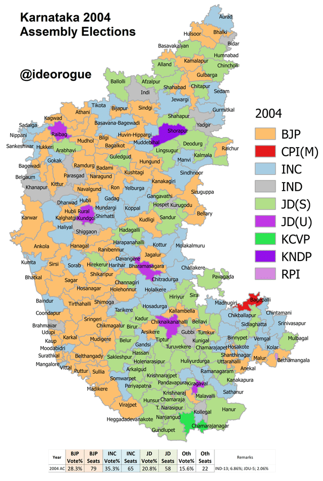 In Maps: An Electoral History Of Karnataka