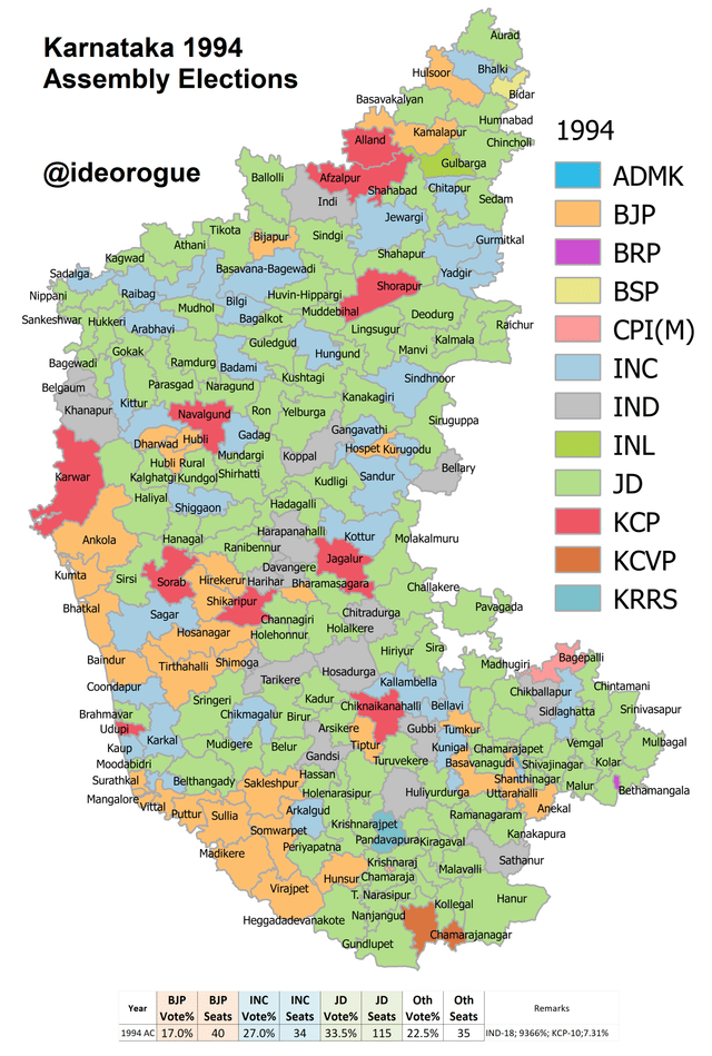 In Maps: An Electoral History Of Karnataka