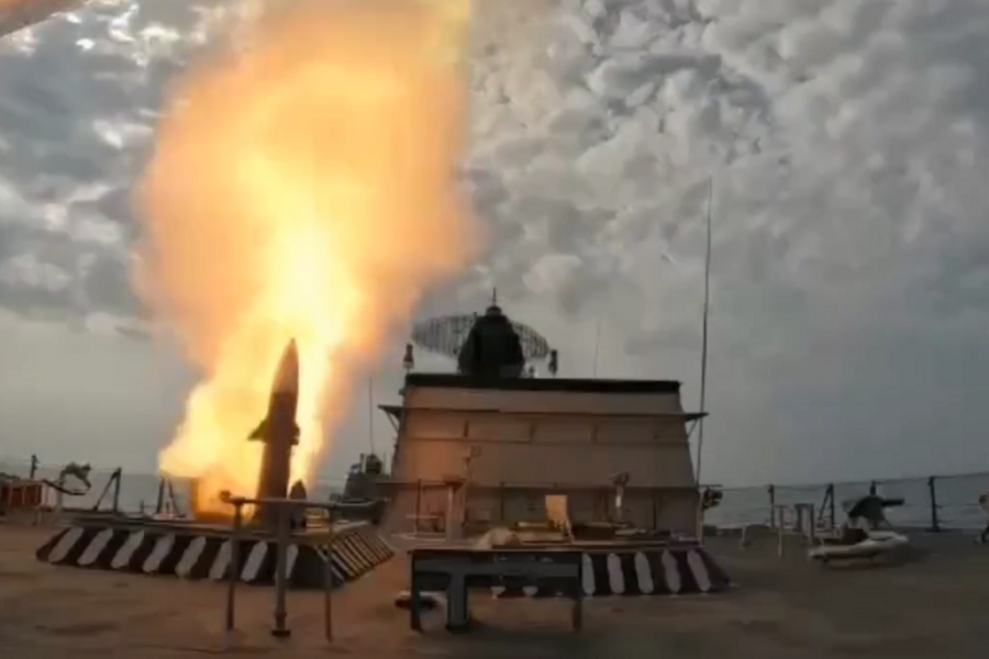 Watch: Indian Navy's Newest Destroyer INS Mormugao Intercepts Sea ...