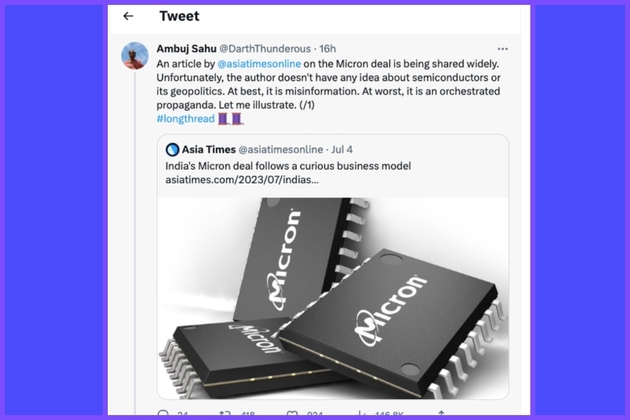 Chip Wars: Propaganda Against Indian Government's Micron Deal Gets Called Out On Twitter; Here's ...
