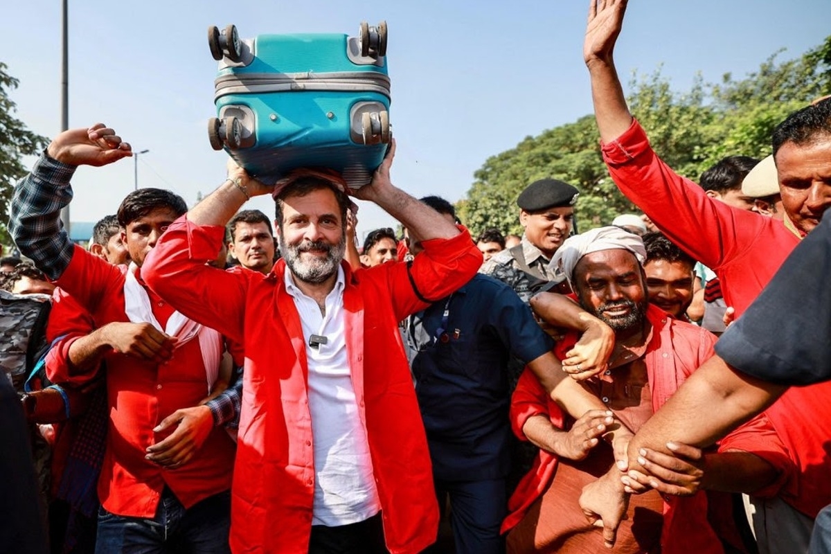Watch: Rahul Gandhi Plays The Porter Act, Spoofed Lifting A Trolleyed ...