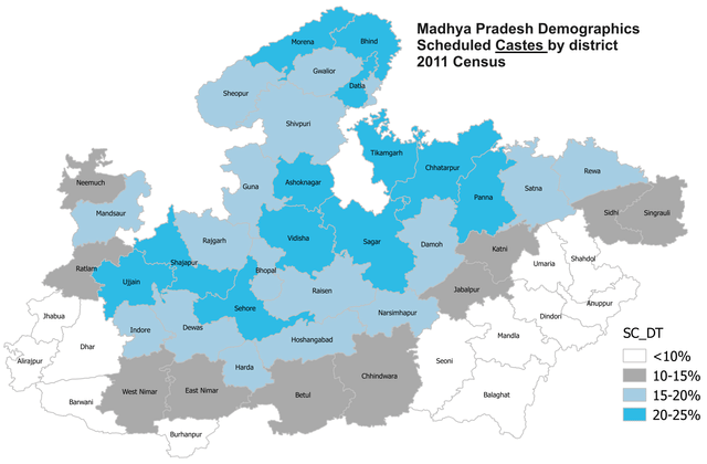 In Maps: How The Demography Of Madhya Pradesh Affects Its Politics