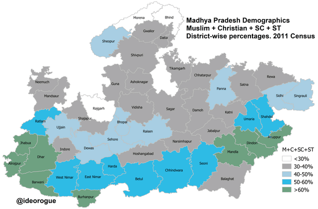 In Maps: How The Demography Of Madhya Pradesh Affects Its Politics