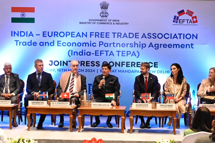 India To Operationalise Its First-Ever European Trade Pact With EFTA On 1 October: Piyush Goyal