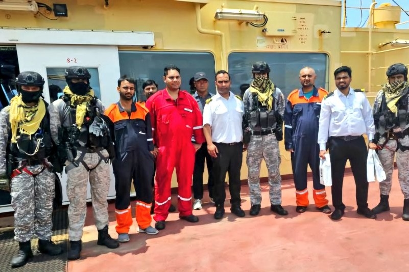 Indian Navy Rescues Merchant Vessel Attacked By Iran-Backed Houthis In ...