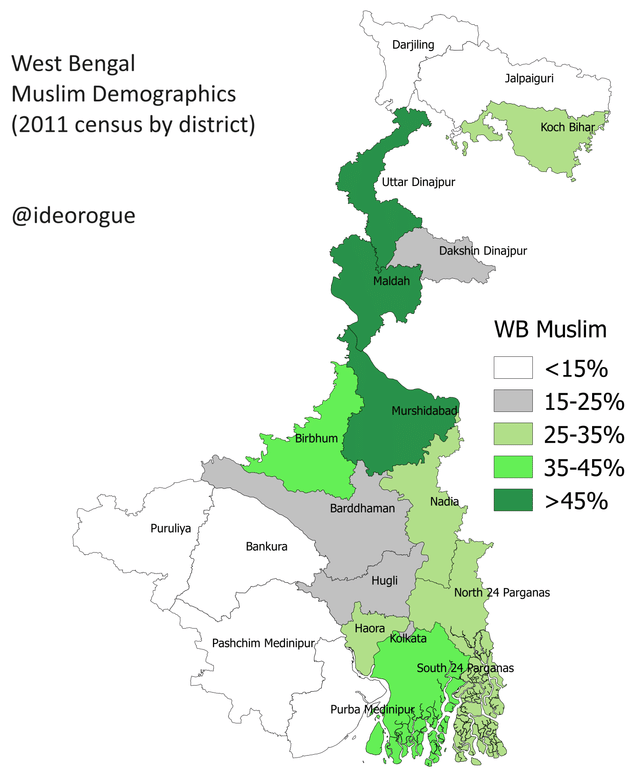 In Maps: BJP Looks Set To Become Largest Party In Bengal