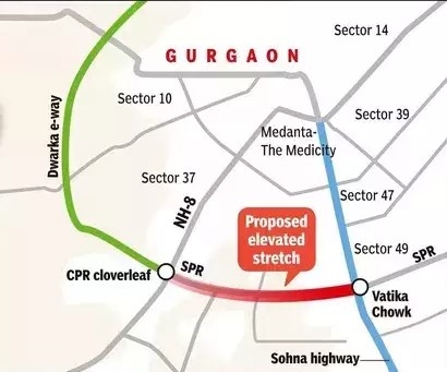 Gurugram Road Network: Haryana Government Approves 5.5 km Elevated ...