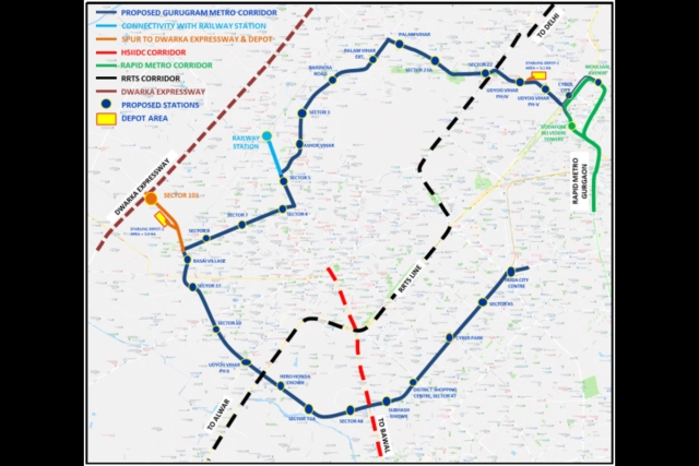 Gurugram Metro Phase 1 Construction Work Likely To Begin In Mid-September