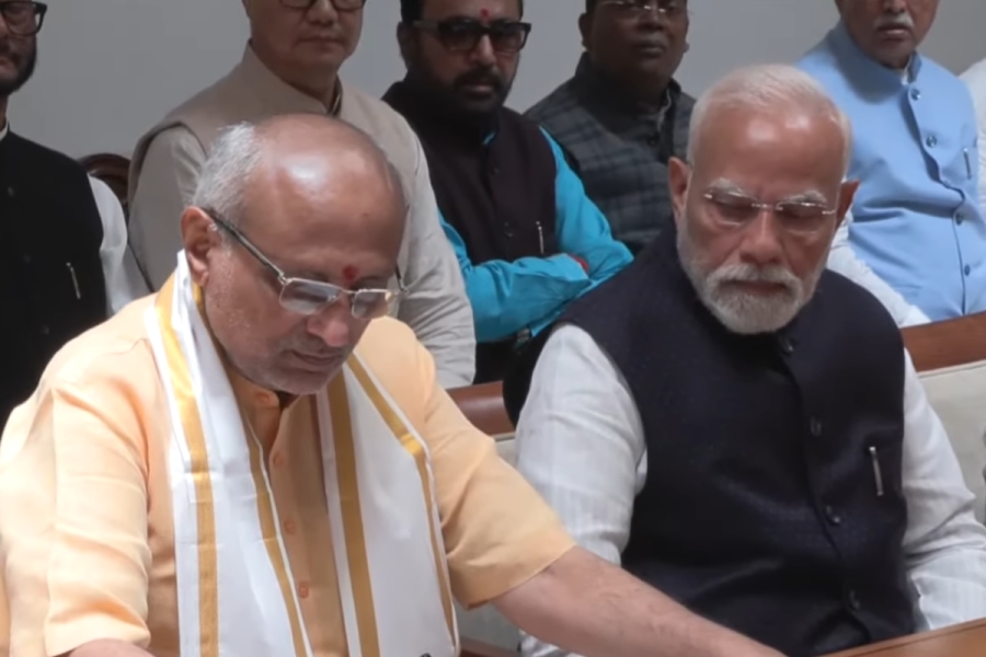 NDA Candidate C P Radhakrishnan Files Nomination For Vice Presidential Election; PM Modi, Amit ...