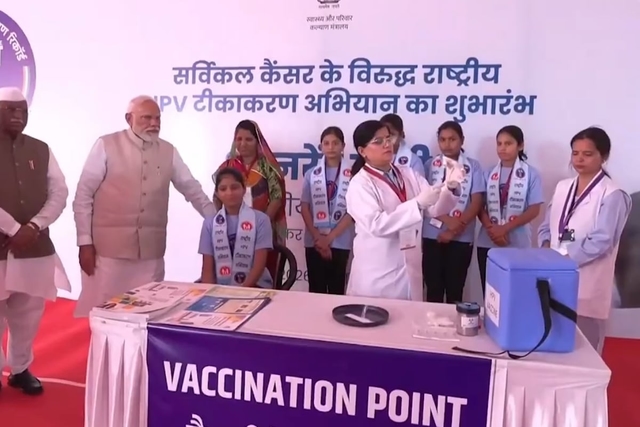 PM Modi Launches Nationwide HPV Vaccination Campaign For Girls Aged 14 ...