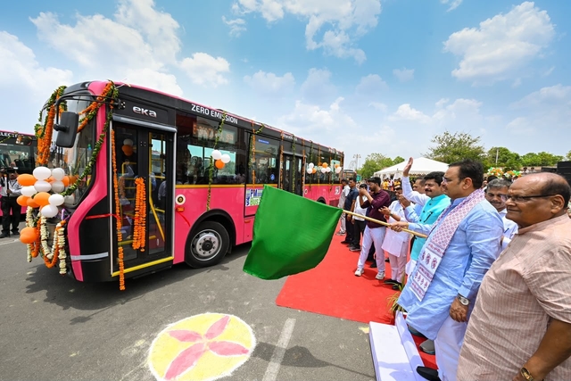 Rajasthan CM Flags Off 29 Electric Buses Under PM e-Bus Sewa Scheme In ...